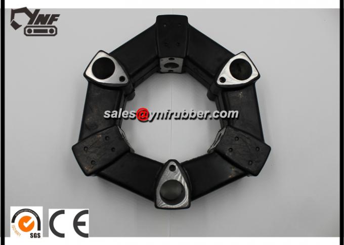 Black Hydraulic Pump Excavator Coupling , 16AS / 16A Rubber Shaft Coupling