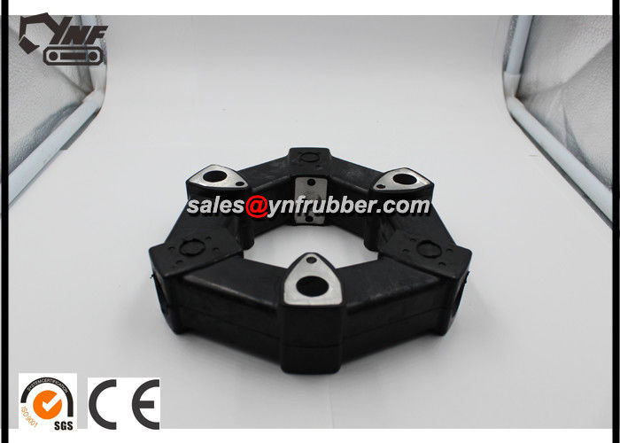 Black Hydraulic Pump Excavator Coupling , 16AS / 16A Rubber Shaft Coupling