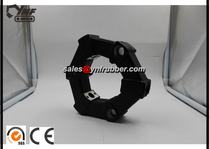 Black Hydraulic Pump Excavator Coupling , 16AS / 16A Rubber Shaft Coupling